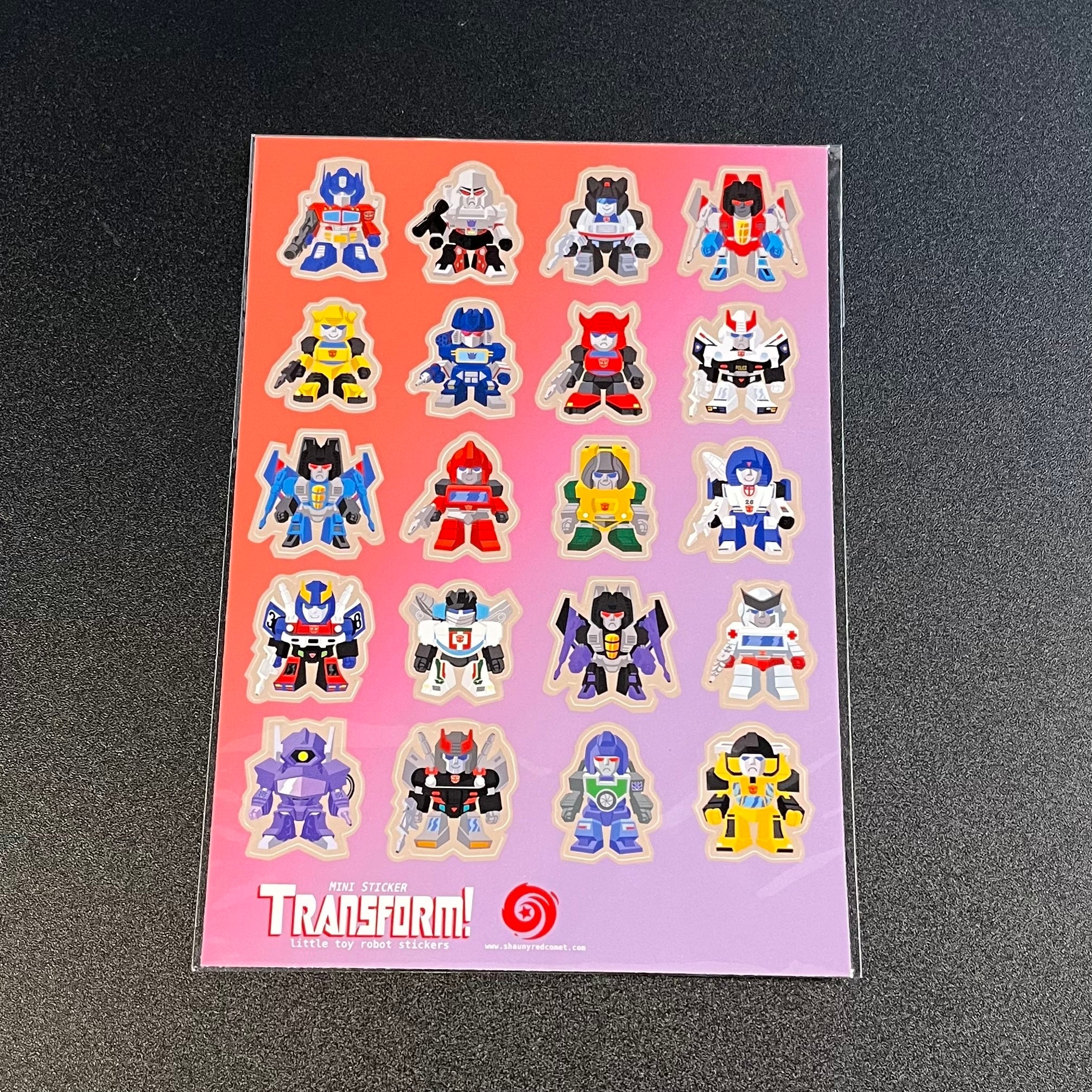 Shaun Cochran - Transform! Sticker Pack | ⅋gallery